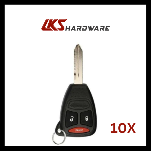 2004-2013 Dodge / Mitsubishi 3-Button Remote Head Key / KOBDT04A (10X) | Lks Hardware