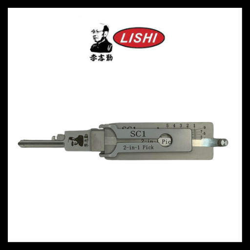 ORIGINAL LISHI - SC1 / 5-Pin / Schlage Keyway Tool / 2-In-1 Pick & Dec ...