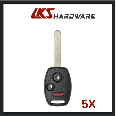 2007-2015 Honda / 3-Button Remote Head Key / MLBHLIK-1T ( PACK OF 5 ...