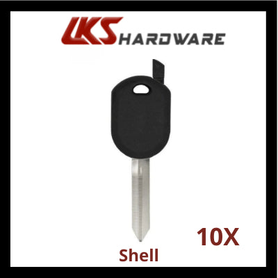 H92 / H84 / Ford Transponder Key SHELL (No Chip) (10X) | Lks Hardware